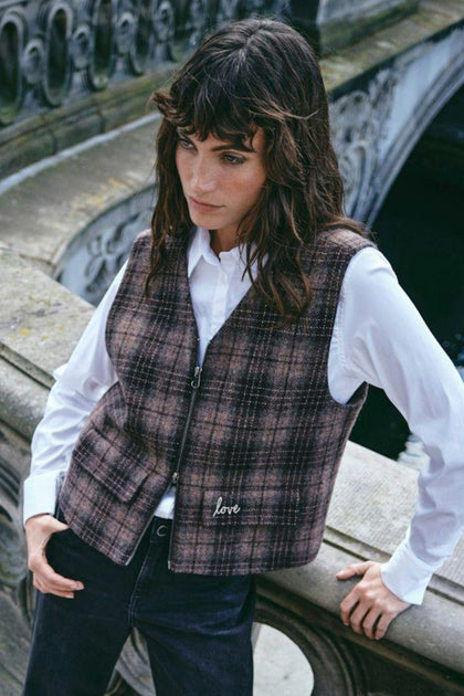 Mos Mosh Waistcoats | Bracken | MMRuna Chez Vest – Lisen.dk