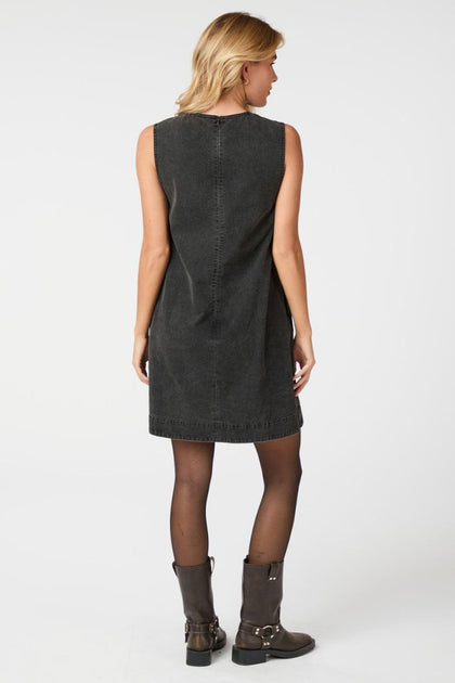 Livo Spencer Denim Dress | Black | Kjole fra Neo Noir – Lisen.dk