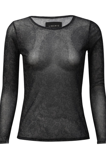 Liberté Bluse 22065 MESH-LS-TSHIRT Blouses (22065) – Lisen.dk