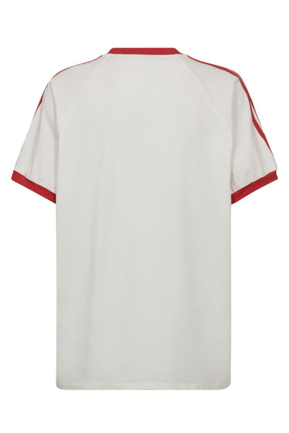 Co'couture SiaraCC Oversize Sporty V-Tee (OffWhiteRed) 33140 T-Shirt ...