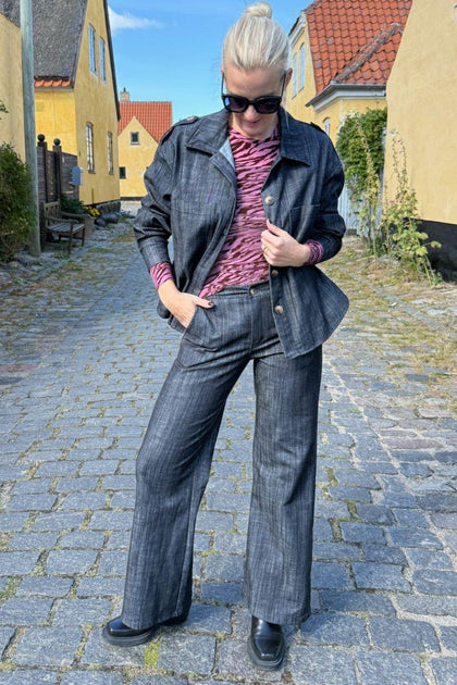 Box Pant | Black Denim | Bukser fra Black Colour – Lisen.dk