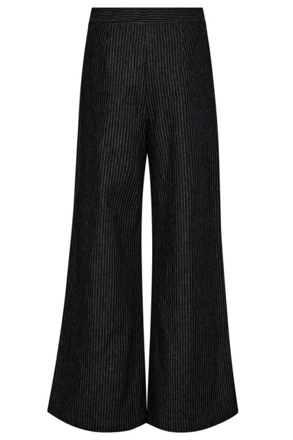 Co'couture EnidCC Denim Pin Wide Pant (Black) 31300 Bukser – Lisen.dk