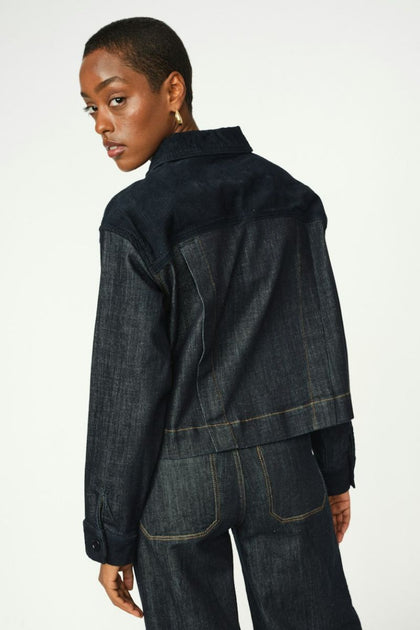 Mos Mosh Jakke | Dark Blue | MMPenne Daw Jacket – Lisen.dk