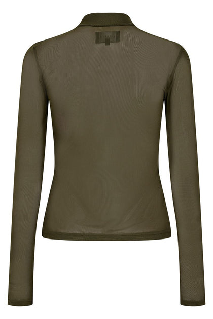 Liberté Bluse 21648 MESH-LS-SLIMFIT-TOP TOPS (21648) – Lisen.dk