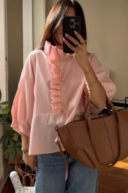 Atelier C Skjorte 7113 Domi Frill shirt Skjorte (7113) – Lisen.dk