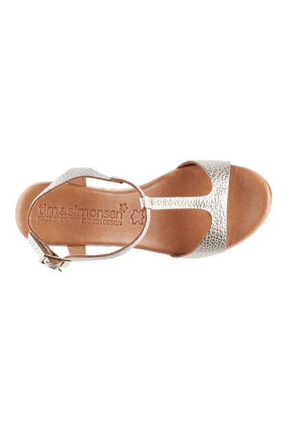Tim & Simonsen Sandaler CO-SD1404-platinogold Alicia Gold Sandals (CO ...