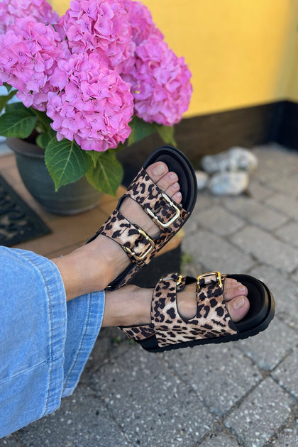 Leopard sandaler - Cool chunky leo sandal – Lisen.dk