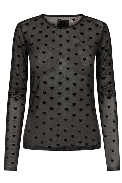 Statebird Mesh Bluse 22107 Nola Mesh Big Heart (22107) – Lisen.dk